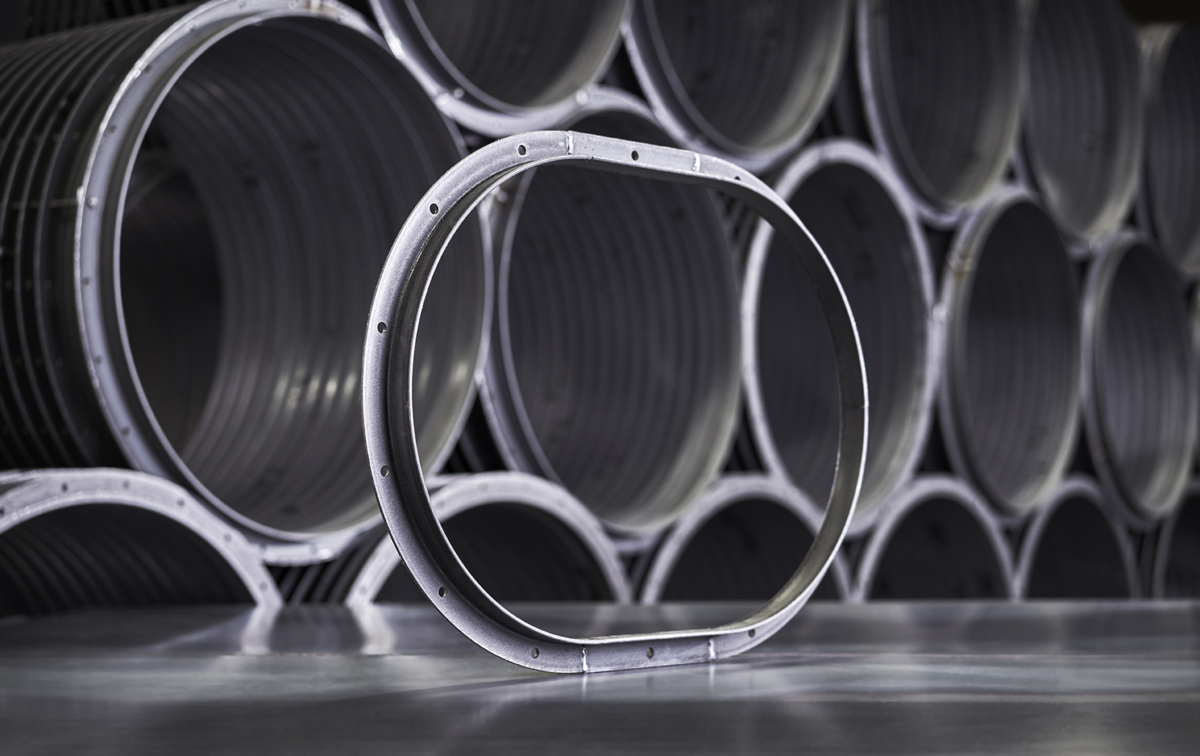 Oval angle ring with punched holes - Midwest Metal Products